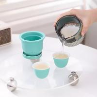 China Portable Qianshan Kuaike Cup Set Travel Agency Souvenir for National Style Tea Set for sale
