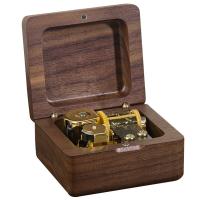 China UV Printing Movement Walnut Octopus Music Box for Desktop Decoration and Creative for sale