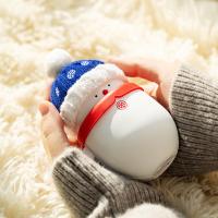 China Christmas Gift Cartoon Mini Portable Snow Treasure Warm Hand Treasure 2-in-1 Power Bank for sale
