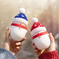 China Christmas Gift Cartoon Mini Portable Snow Treasure Warm Hand Treasure 2-in-1 Power Bank for sale