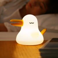 China Qiyi Bird Silicone Lamp Timed Dual tone Light Eye Protection Night Light Activity with Hand Gift for sale