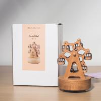 China Wooden Happiness Ferris Wheel Eight Tone Box Creative Maple Box with UV Printing for sale