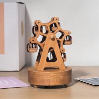 China Wooden Happiness Ferris Wheel Eight Tone Box Creative Maple Box with UV Printing for sale