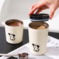 China Silk Screen Printing Cute Frosted Insulated Cup for Employee Anniversary Gift for sale