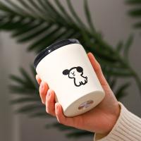 China Silk Screen Printing Cute Frosted Insulated Cup for Employee Anniversary Gift for sale