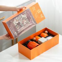 China Customized Presentation Gift Set Ceramic Teapot 2 Cups Tea Towel 6 White Tea Pieces for sale