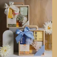 China Alumni Relations/Class Reunions Acrylic Transparent Portable Wooden Box for Gift Bag for sale