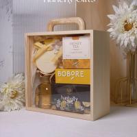 China Alumni Relations/Class Reunions Acrylic Transparent Portable Wooden Box for Gift Bag for sale