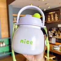 China High Aesthetic and Large Capacity Insulated Cup with Handle 2 Color Graphics Printing for sale