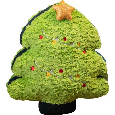 China Graduation Occasion Christmas Tree Pillow with Elk Simulation and Snowman Desig for sale