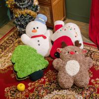China Graduation Occasion Christmas Tree Pillow with Elk Simulation and Snowman Desig for sale