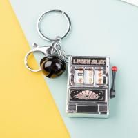 China Thanksgiving Rotary Mini Fruit Machine Keychain for Creative Playable Digital Lottery for sale