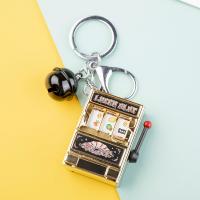 China Thanksgiving Rotary Mini Fruit Machine Keychain for Creative Playable Digital Lottery for sale