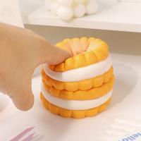 China Creative Stress Relief Soft Cookie Man Toy Slow Rebound Cream Nugget Cake for Employees for sale