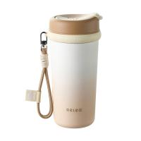 China 1 Color Graphics Printing Straw Insulated Cup High Aesthetic Value Portable Coffee Cup for sale