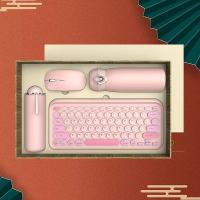China Small Fresh Fruit Green Wireless Keyboard Mouse Temperature Glass Umbrella Set Perfect for sale