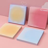 China Customer's Logo Egg Yolk Gradient Solid Color Stickers for Office Notes Color Change for sale