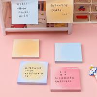 China Customer's Logo Egg Yolk Gradient Solid Color Stickers for Office Notes Color Change for sale