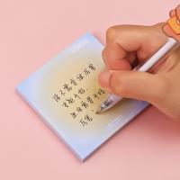 China Customer's Logo Egg Yolk Gradient Solid Color Stickers for Office Notes Color Change for sale