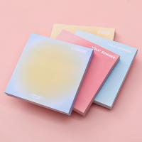 China Customer's Logo Egg Yolk Gradient Solid Color Stickers for Office Notes Color Change for sale