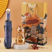 China UV Printing Techniques Zhaocai Cat Guardian Umbrella Cup Set for Business Travelers for sale