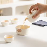 China Business Tea Gifts Ark Express Cup Tea Set with One Pot and Three Cups Portable Bag for sale