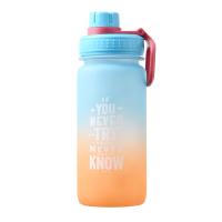 China UV Printing Gradient Frosted Space Pot Plastic Sports Water Bottle for Activities for sale