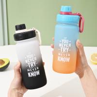 China UV Printing Gradient Frosted Space Pot Plastic Sports Water Bottle for Activities for sale