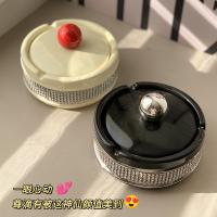 China Novelty Gifts High Aesthetic Ceramic Ashtray for Office Creative Tabletop Decorations for sale