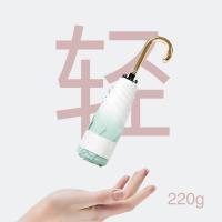 China Travel Agency Recommended Five Fold Black Glue Sunscreen Umbrella for Sun Protection for sale