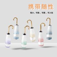 China Travel Agency Recommended Five Fold Black Glue Sunscreen Umbrella for Sun Protection for sale