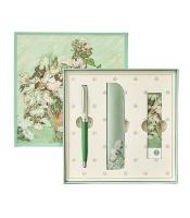 China Custom Logo White Rose Pearl Pen Signature Pen for High Appearance and Neutral Office for sale