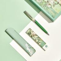China Custom Logo White Rose Pearl Pen Signature Pen for High Appearance and Neutral Office for sale