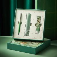 China Custom Logo White Rose Pearl Pen Signature Pen for High Appearance and Neutral Office for sale