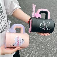 China Portable and Cute Straw Water Cup Stainless Steel Insulated Ideal for Any Activity for sale