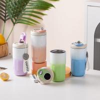China Light Luxury Gradient Color Temperature Display Insulated 316 Coffee Cup for Office for sale