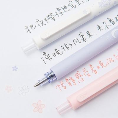 China High Appearance Agriculture Roadside Night Sakura Neutral Pen 3 Pack for Office Gift for sale