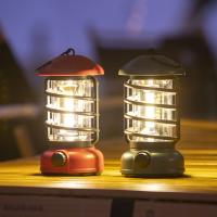 China Customer's Logo Retro Camping Lights Perfect for a Memorable Thanksgiving Camping Trip for sale