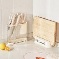 China High Aesthetic Knife Storage Rack for Sports and Games Kitchen Storage Cream Style for sale