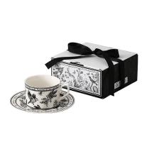 China Xiao Xiangfeng Black and White Coffee Cup and Plate Combo Perfect for Sports and Games for sale