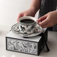 China Xiao Xiangfeng Black and White Coffee Cup and Plate Combo Perfect for Sports and Games for sale