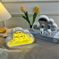 China Handmade DIY Cloud Tulip Mirror Night Lamp One Object Two Uses Ideal for Novelty Gifts for sale