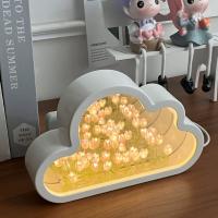 China Handmade DIY Cloud Tulip Mirror Night Lamp One Object Two Uses Ideal for Novelty Gifts for sale