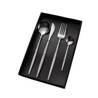 China High Aesthetic Value Rust Steel Tableware Set of 4 Pieces Color Printing Novelty Gifts for sale