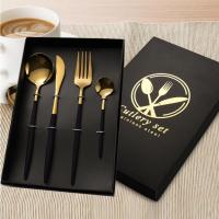 China High Aesthetic Value Rust Steel Tableware Set of 4 Pieces Color Printing Novelty Gifts for sale
