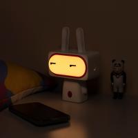 China Bobi Rabbit Sleeping Night Light Personalized Cartoon Desktop Light for April Fool's Day for sale