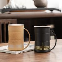 China Guofeng Ceramic Water Cup Combination Customer's Logo Printing Techniques for Graphics for sale
