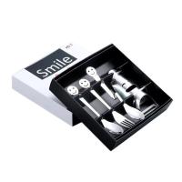 China Silk Screen Printing Graphics Stainless Steel Tableware Set for April Fool's Day Fun for sale