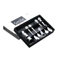China Silk Screen Printing Graphics Stainless Steel Tableware Set for April Fool's Day Fun for sale