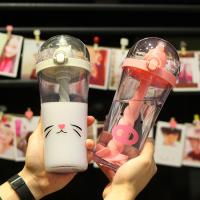 China 2 Color Graphics Little Yellow Duck Straw Cup Perfect Gift for Travel Agency Clients for sale